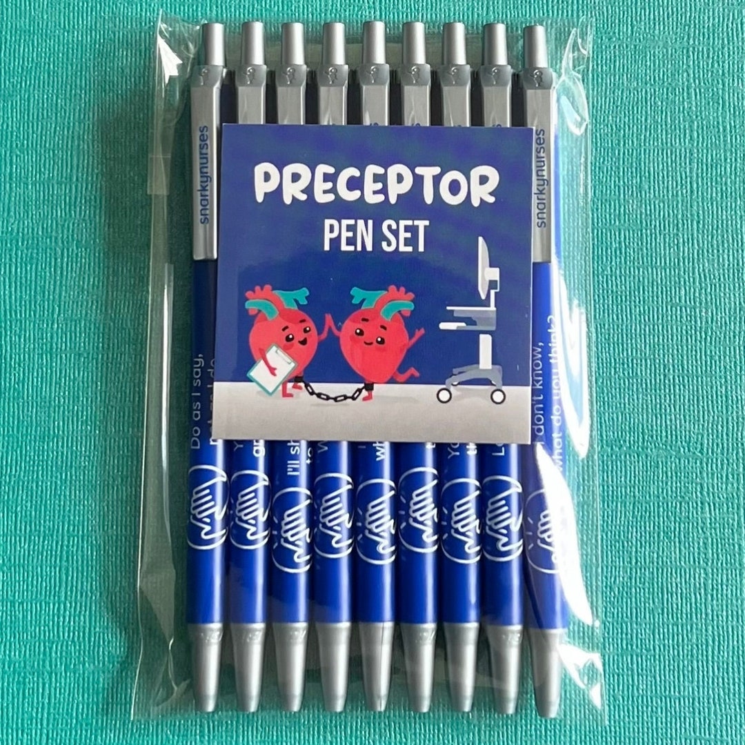 Preceptor Nurse Snarky Pens! Black Ink Pens for Nurses, Cnas, Preceptor ...