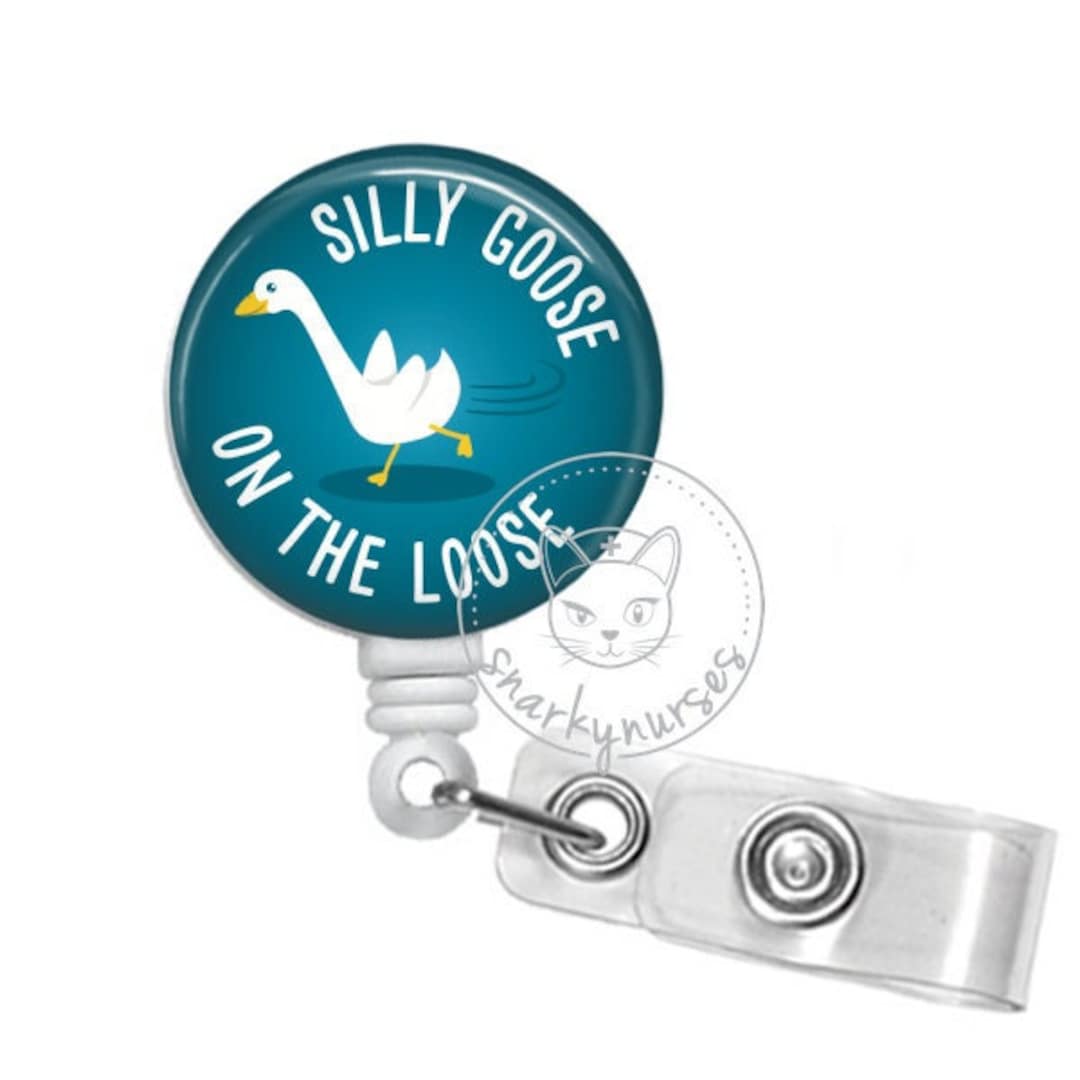 Silly Goose Pediatrics Badge Reel Funny Badges Cute Badges Cute Badge ...