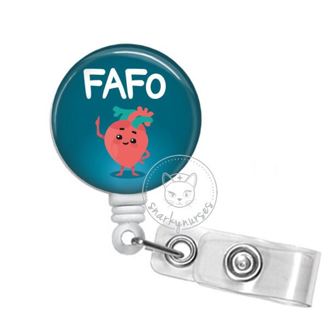 FAFO Nurse Badge Reel Funny Badges Cute Sarcastic Badges Cute Badge ...