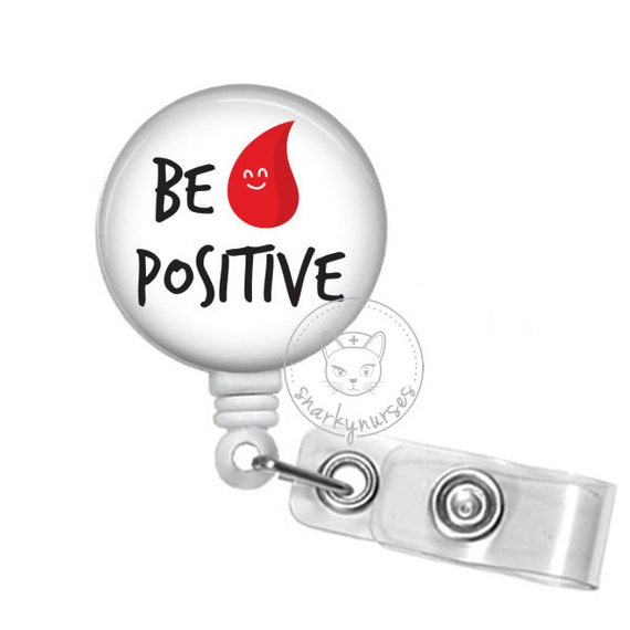 Be Positive Badge Reel Cute Badges Cute Badge Reel | Etsy