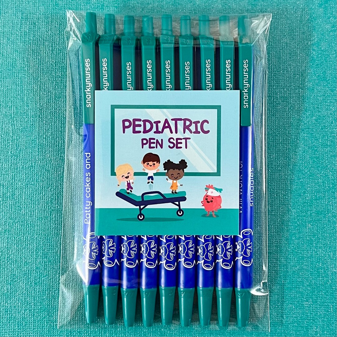 Pediatric Snarky Pens! Black Ink Pens for Nurses, Nurse Practitioners ...