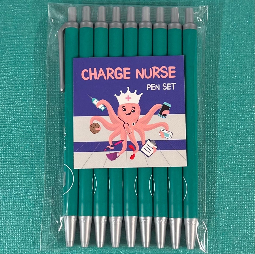 Nurse Pens: Sarcastic Black Ink Set (cnas, Rns, Charge Nurses) - Etsy