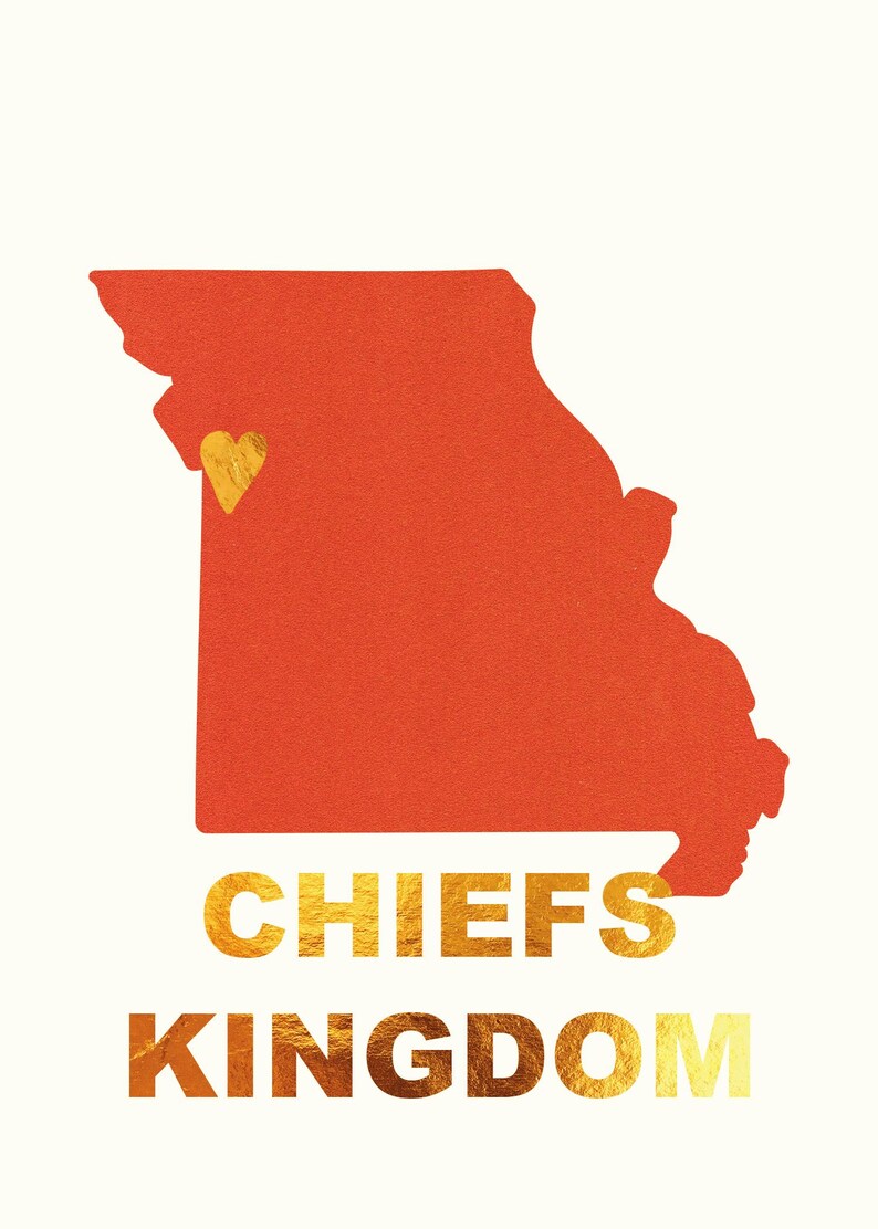 5x7 Kansas City Chiefs Fan Art Digital Download | “chiefs Kingdom ...