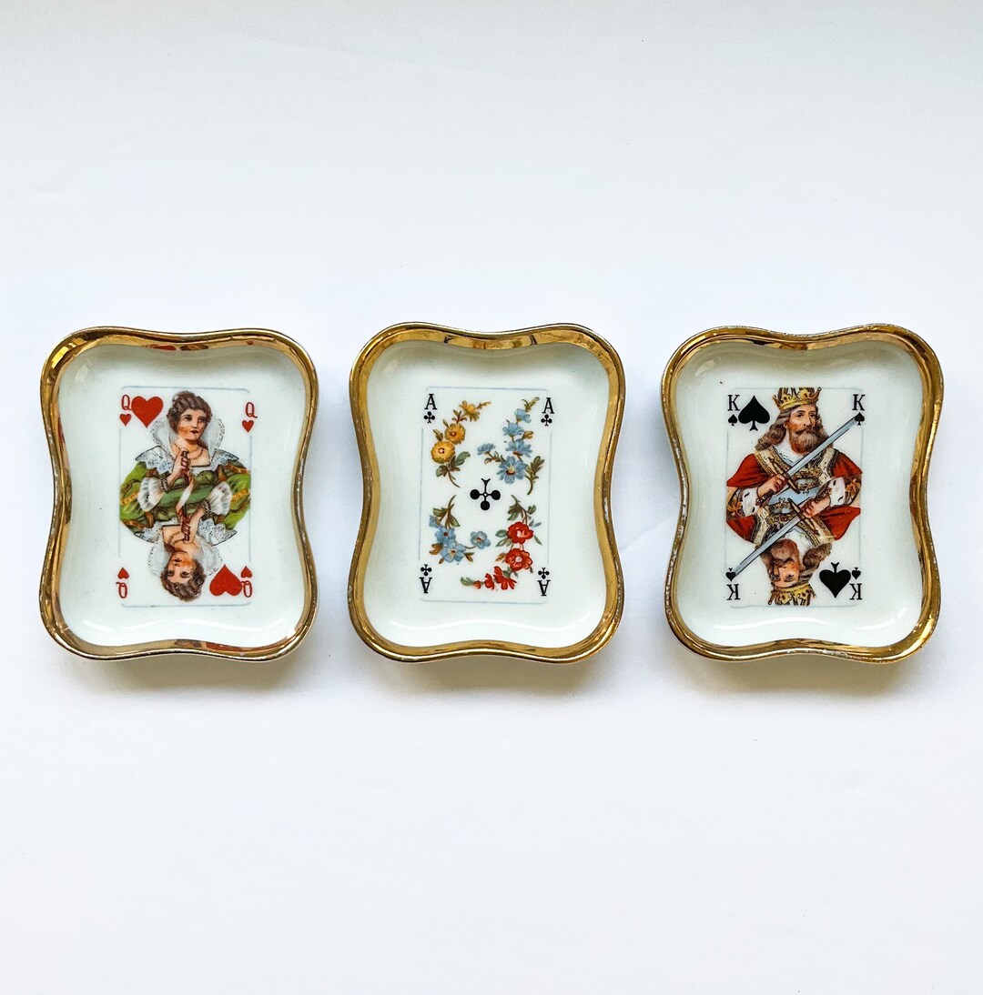 Limoges Playing Card Plates - Etsy