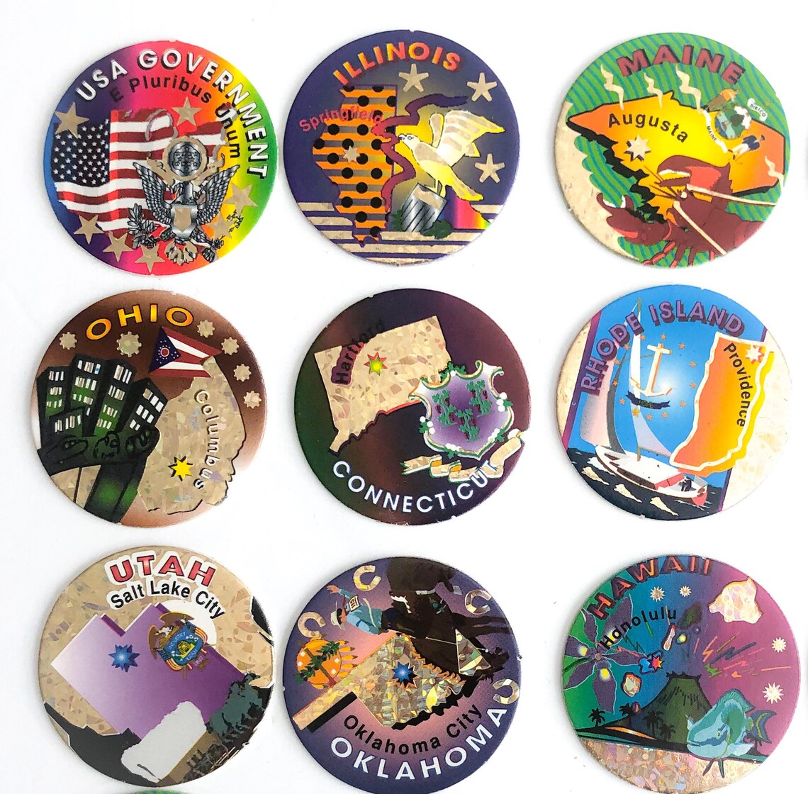 1990s United States Pog Set | Etsy