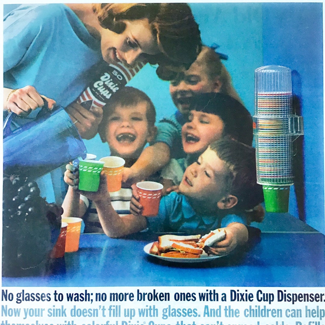 Dixie Cup - Vintage Advertisement - Etsy