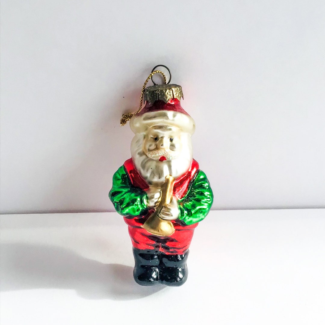 Santa Trumpet Christmas Ornament - Etsy
