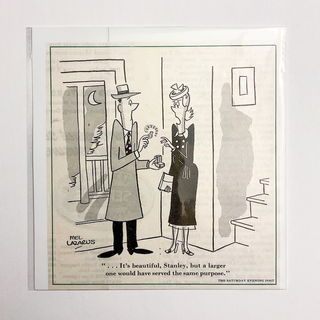 Vintage Saturday Evening Post Cartoon - Circa 1960 - Etsy