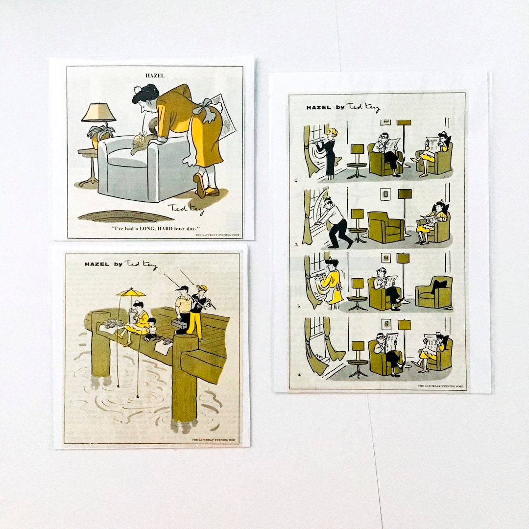 Hazel Cartoons by Ted Key - 1960s - Etsy