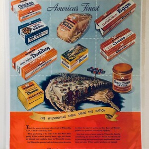 Wilson's Label - Vintage Advertisement - Etsy