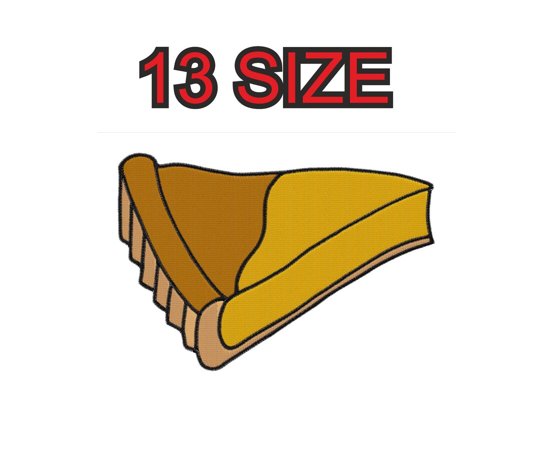 Embroidery Design Pies Pastry Cake Multiple Size Silhouette Patch ...