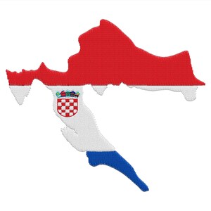 Multiple Size Embroidery Machine Flag Banner Croatia Croatian Country ...