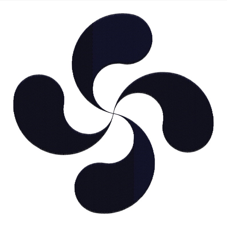 Embroidery Design Basque Cross Lauburu Multiple Size - Etsy