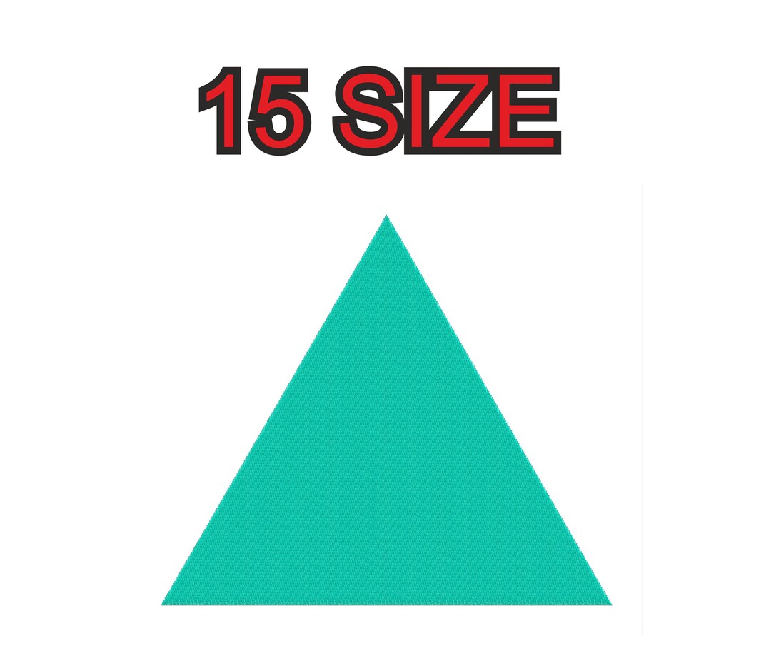 Embroidery Design Triangle Shape Multiple Size Embroidery Silhouette ...