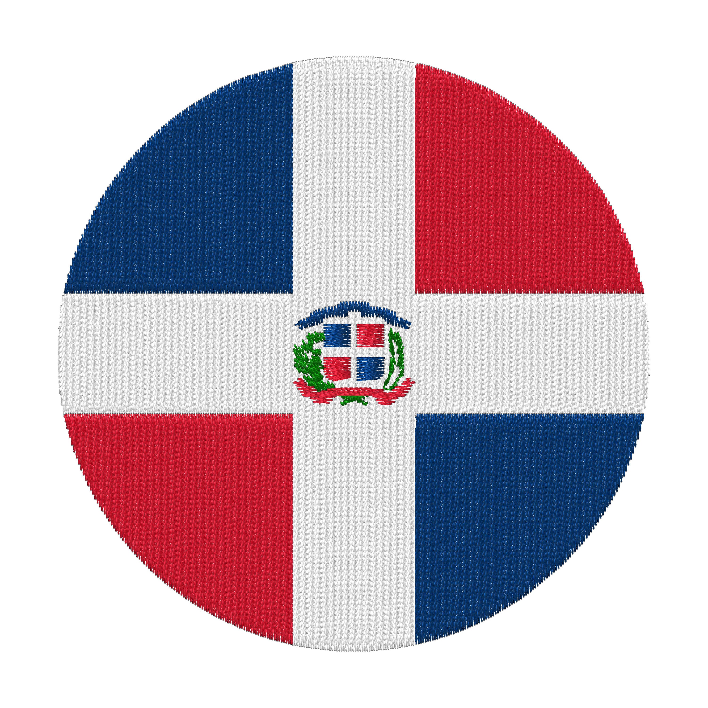 Multiple Size Embroidery Machine Flag Banner Dominican Republic Country ...