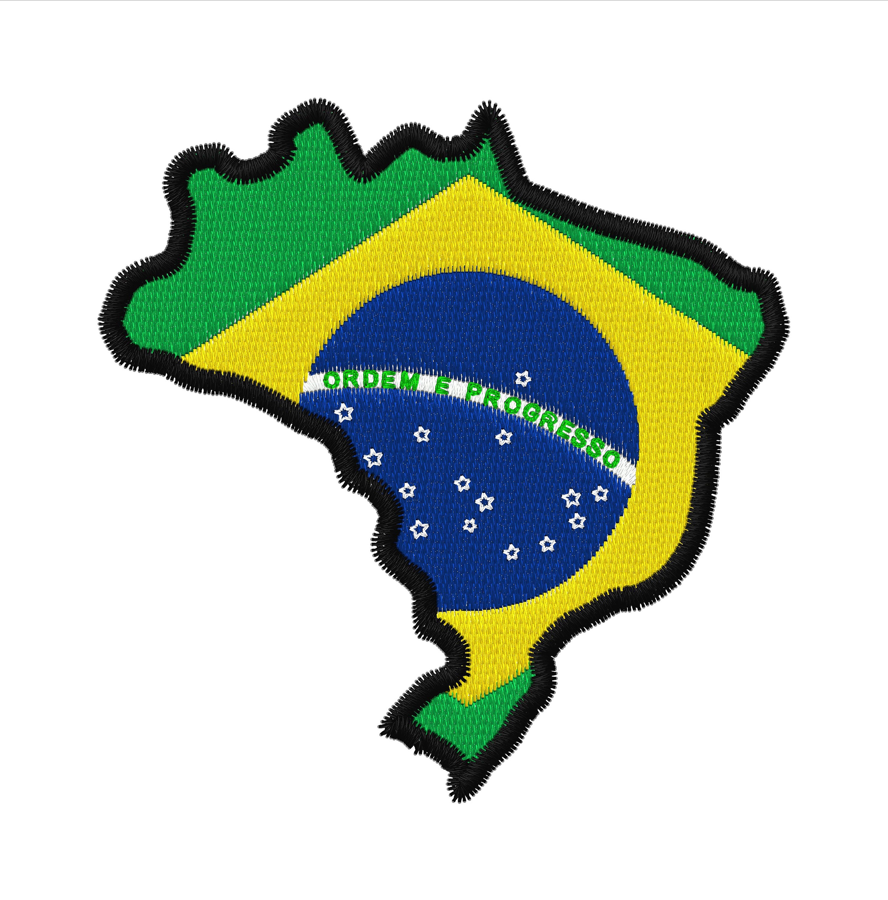 Multiple Size Embroidery Machine Flag Banner Brazil Brazilian - Etsy