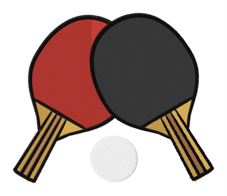 Multiple Size Embroidery Design Ping Pong Table Tennis Patch - Etsy
