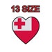 Embroidery Design Flag Tonga Heart Country Multiple Size Patch Instant ...