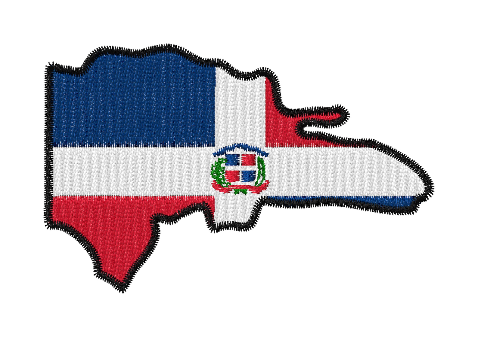 Multiple Size Embroidery Machine Flag Banner Dominican Republic Country ...