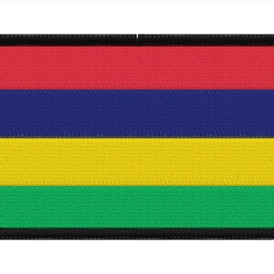 Multiple Size Embroidery Machine Flag Banner Mauritius Country Design ...