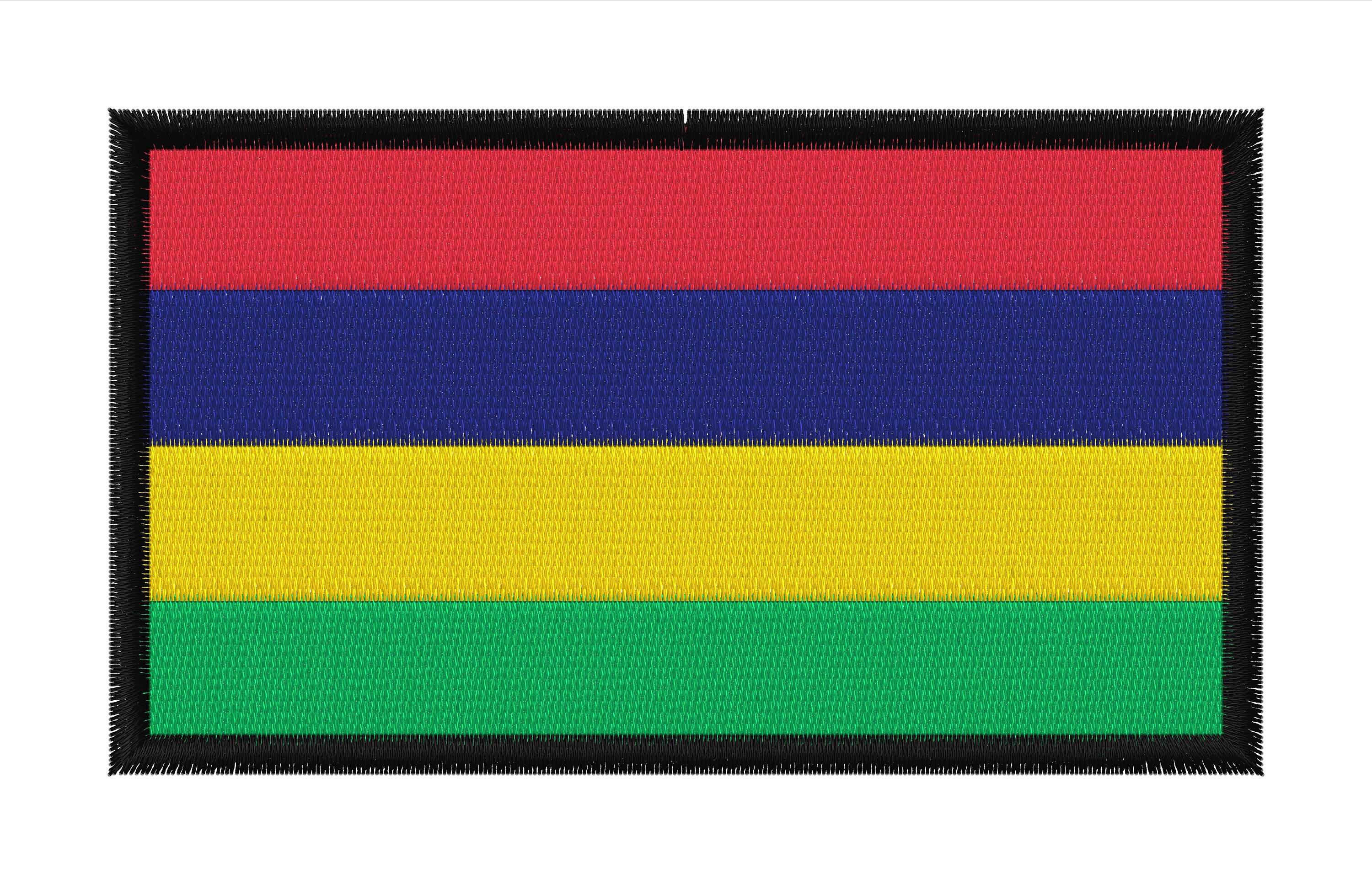 Multiple Size Embroidery Machine Flag Banner Mauritius Country Design ...
