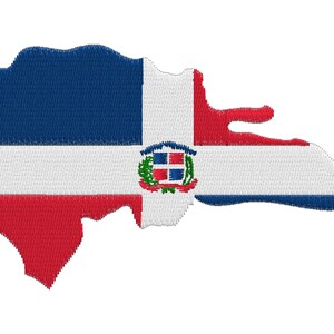 Multiple Size Embroidery Machine Flag Banner Dominican Republic Country ...