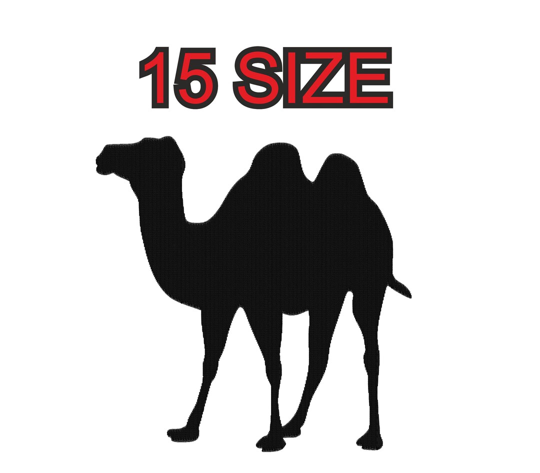 Embroidery Design Camel Multiple Size Silhouette Patch Instant Download ...
