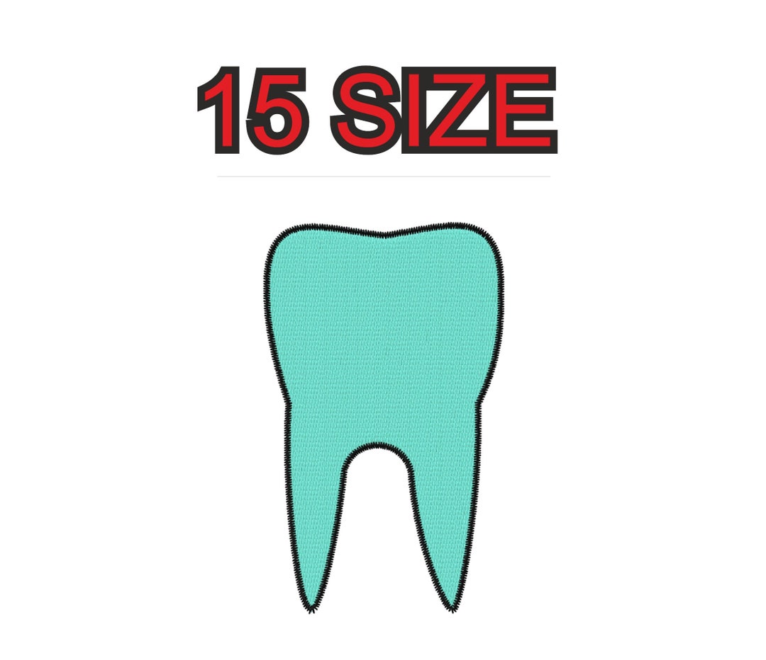 Multiple Size Embroidery Design Tooth Fairy Dentist Patch Instant ...