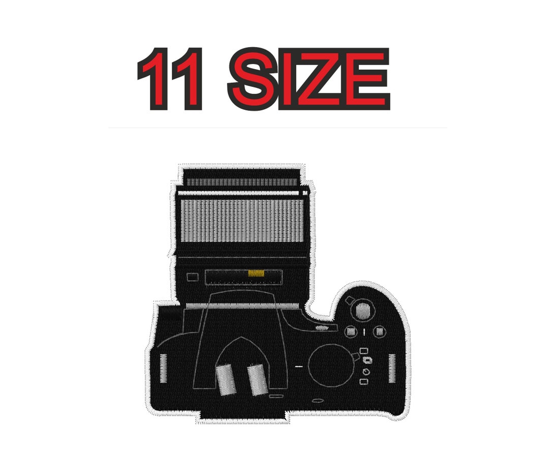 Multiple Size Embroidery Design Camera Photographer Instant Download ...