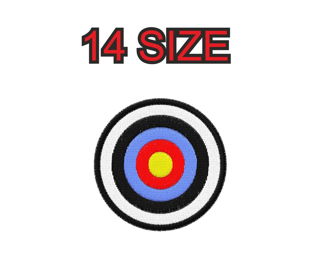 Multiple Size Embroidery Design Target Archery Hunting Instant Download ...
