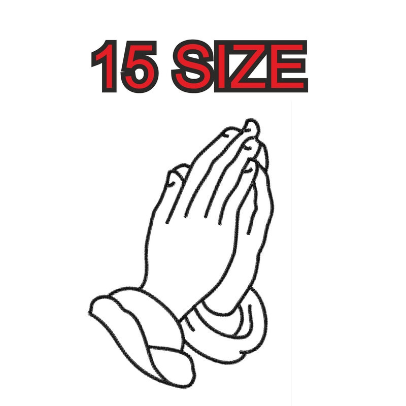 Pray Embroidery Download - Etsy