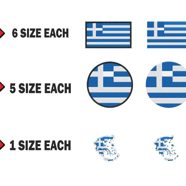 Greek Flag Embroidery Pattern - Etsy