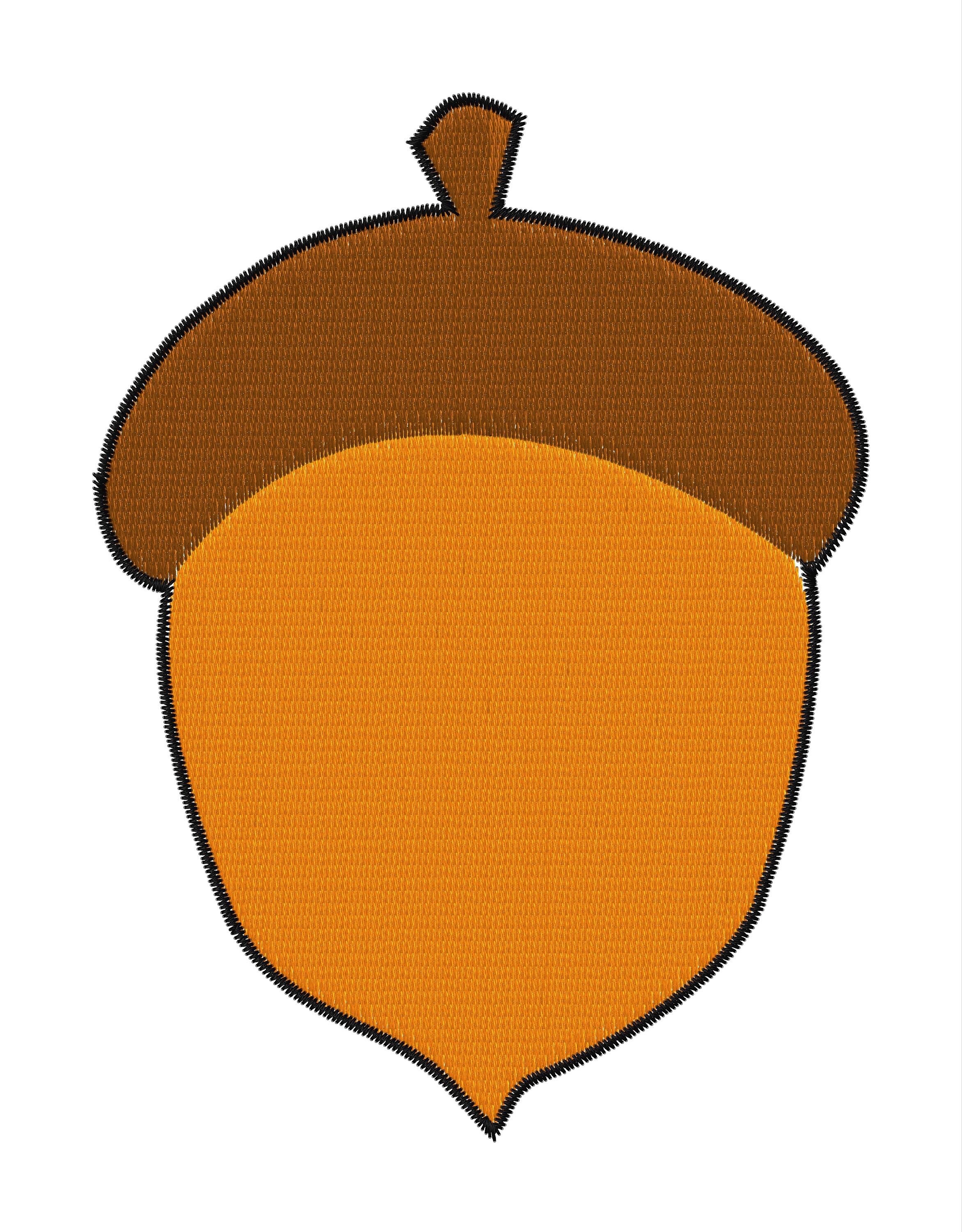 Multiple Size Embroidery Design Acorn Instant Download Files - Etsy