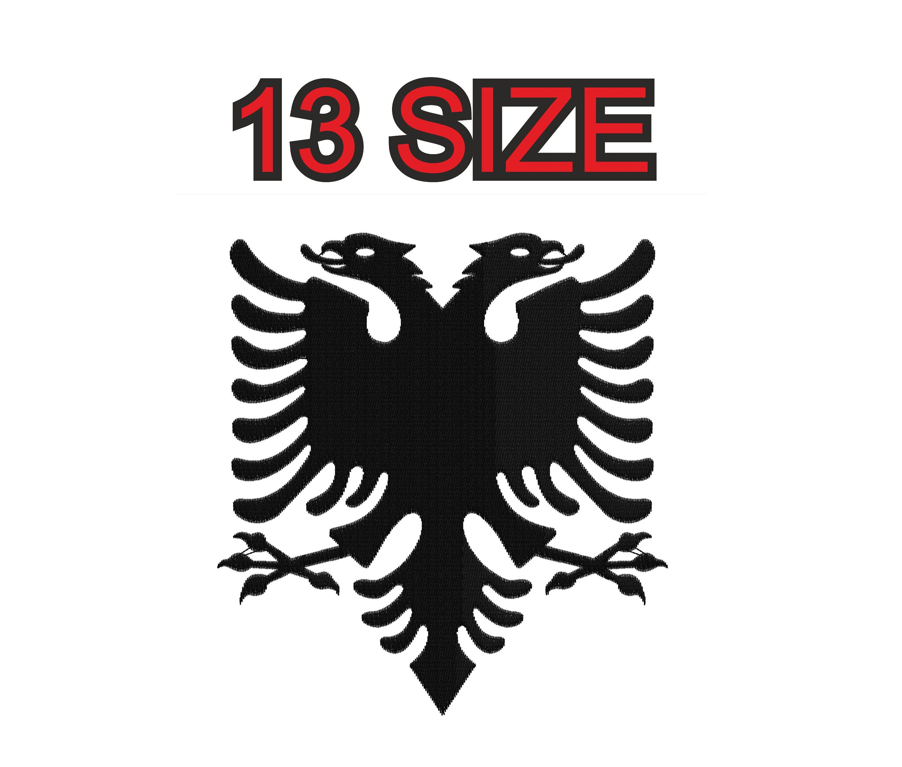 Embroidery Design Albania Eagle Albanian Flag Coat of Arms - Etsy