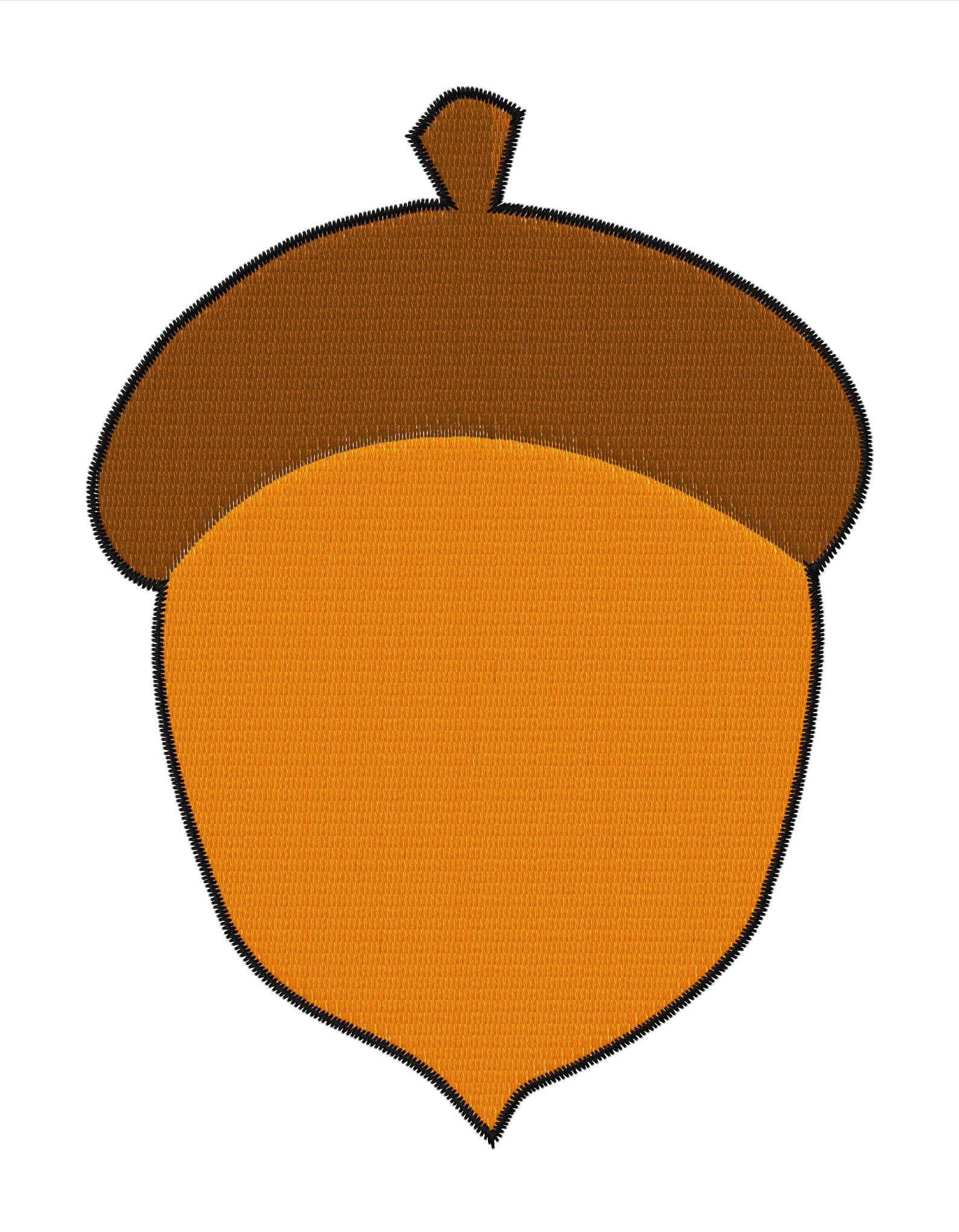 Multiple Size Embroidery Design Acorn Instant Download Files Patterns ...