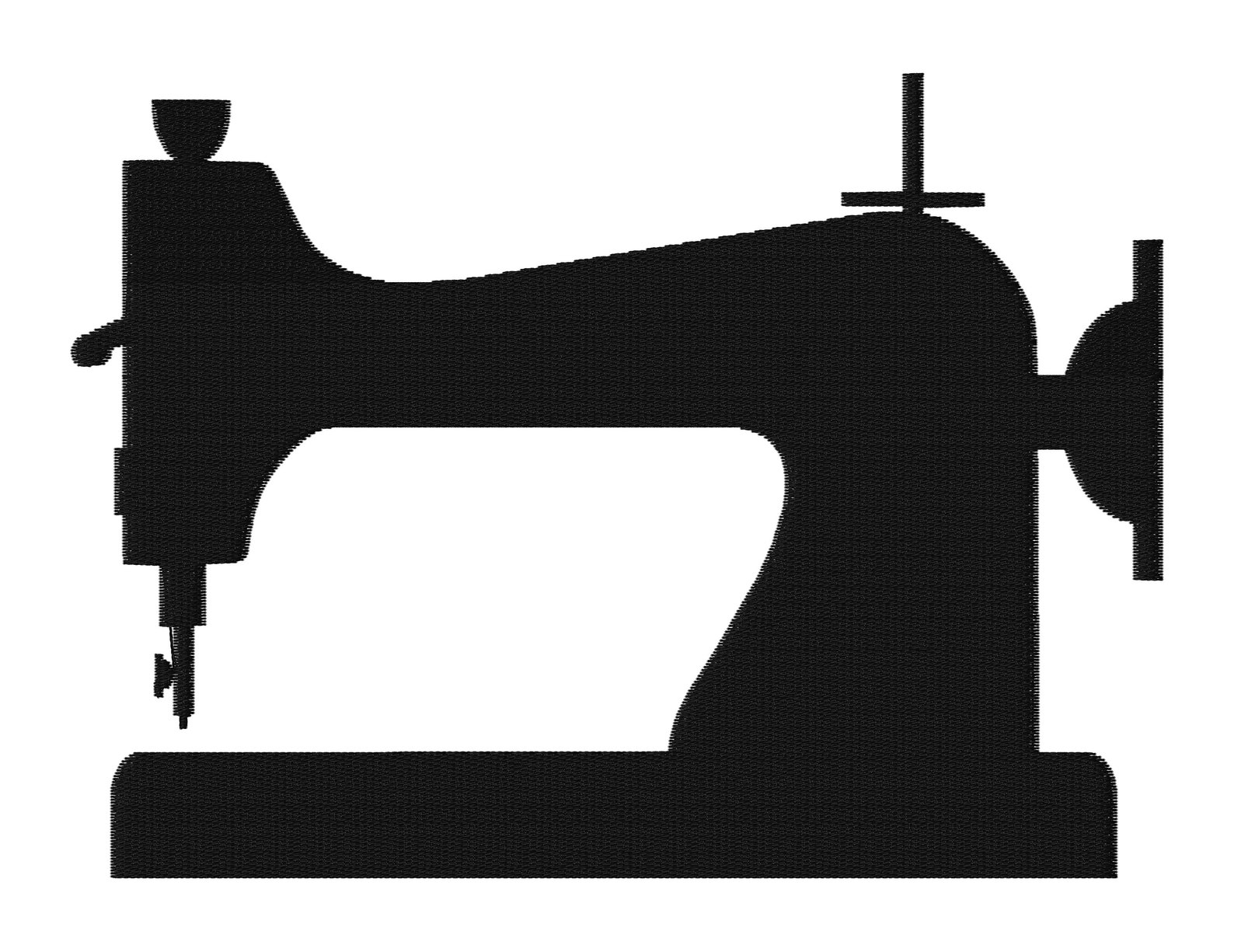 Multiple Size Embroidery Design Sewing Machine Silhouette | Etsy