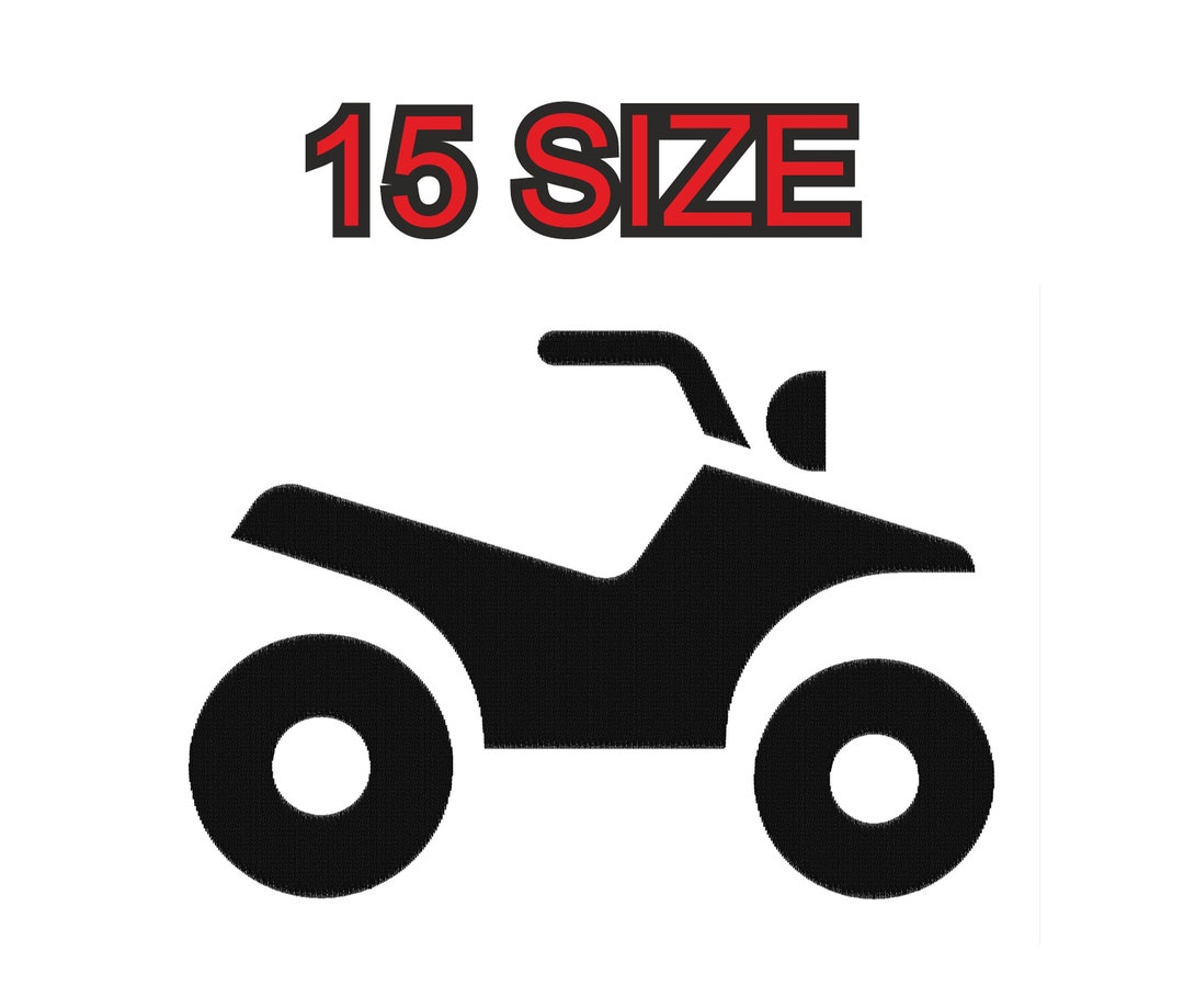 Embroidery Design Quad Atv Four Wheeler 4x4 Multiple Size Silhouette ...