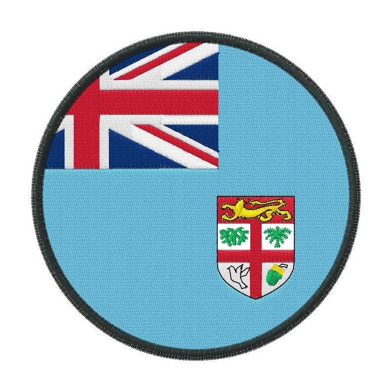 Multiple Size Embroidery Machine Flag Banner Fiji Fidji Islands Country ...