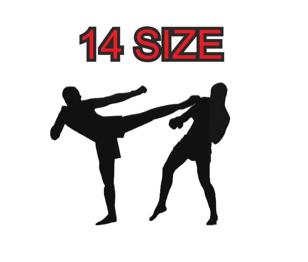 Embroidery Design Martial Arts Muay Thai Boxing Multiple Size ...