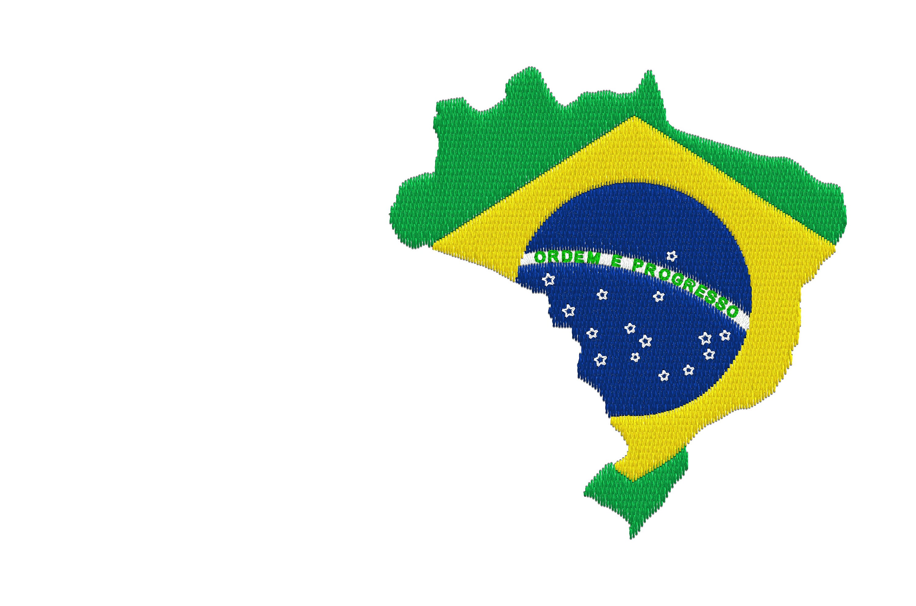 Multiple Size Embroidery Machine Flag Banner Brazil Brazilian - Etsy