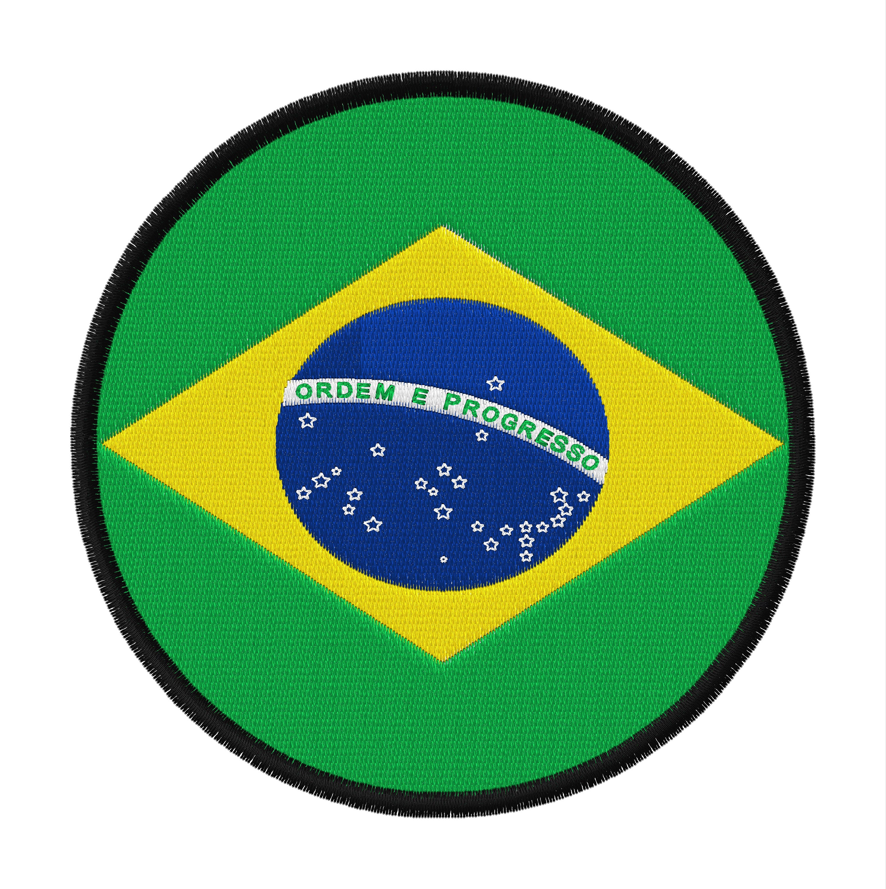Multiple Size Embroidery Machine Flag Banner Brazil Brazilian Country ...