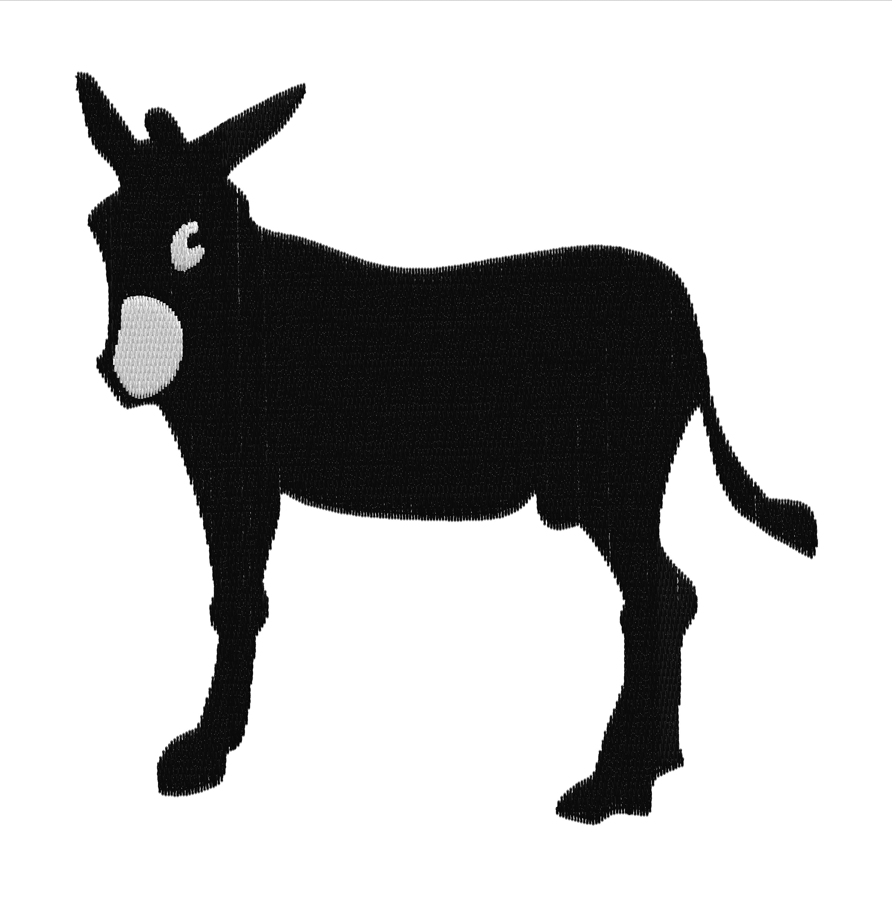 Multiple Size Embroidery Design Jackass Burro Catalonia Donkey | Etsy