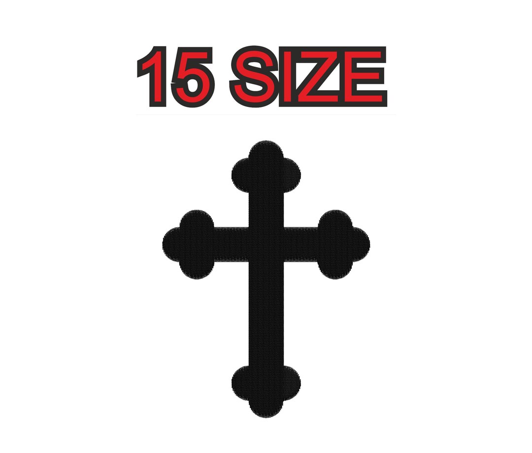 Multiple Size Embroidery Design Cross Christian Baptism Jesus Christ ...