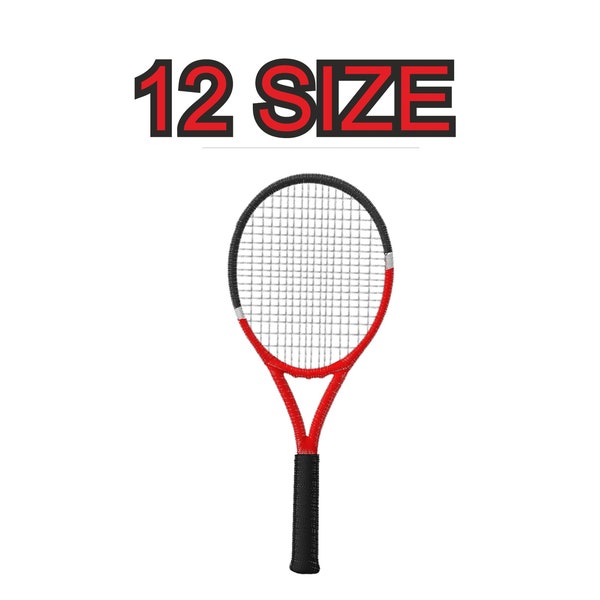 Tennis Racket Embroidery Design - Etsy