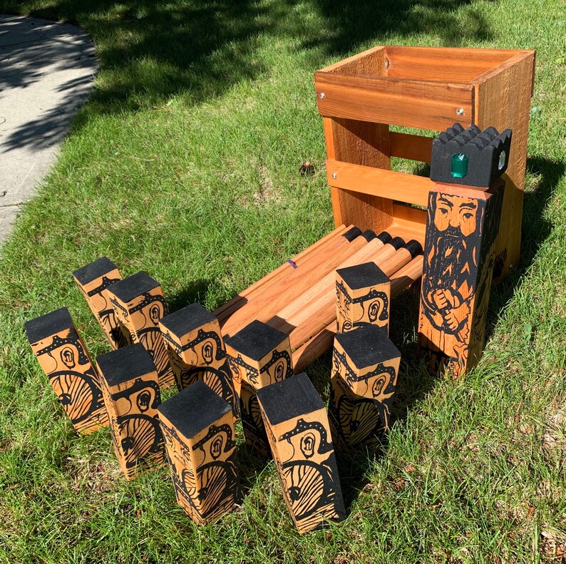 KUBB KINGDOM KOOB Outdoor Viking Chess Family Lawn Game | Etsy