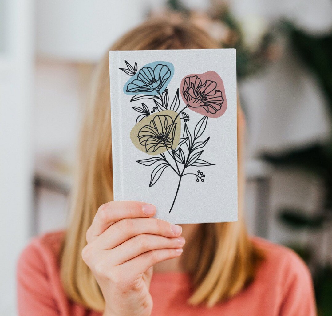 Floral Color Block Greeting Card Designs / Blank Inside (set of 5 ...