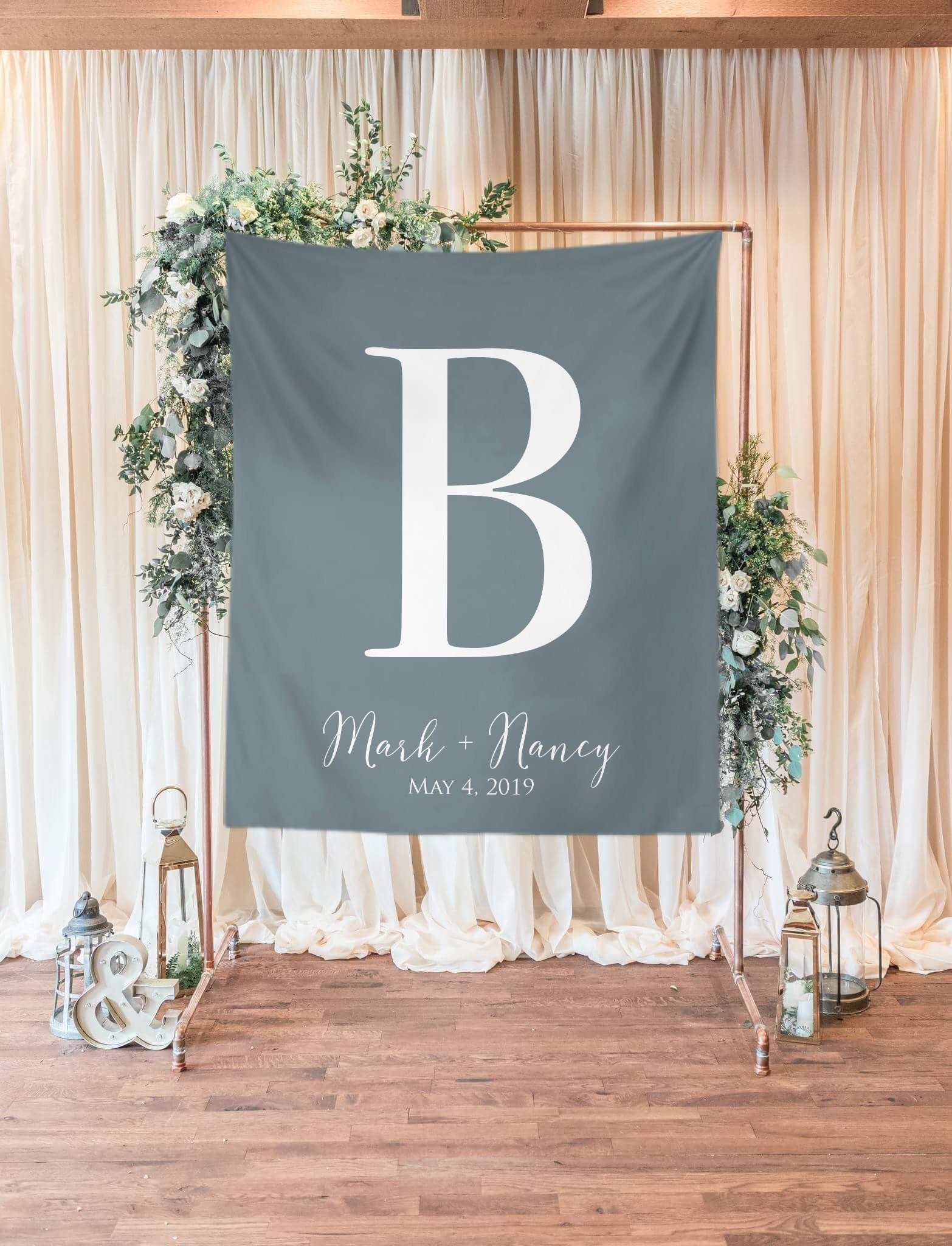 Letter Monogram Wedding Backdrop Dessert Table Decor Wedding | Etsy