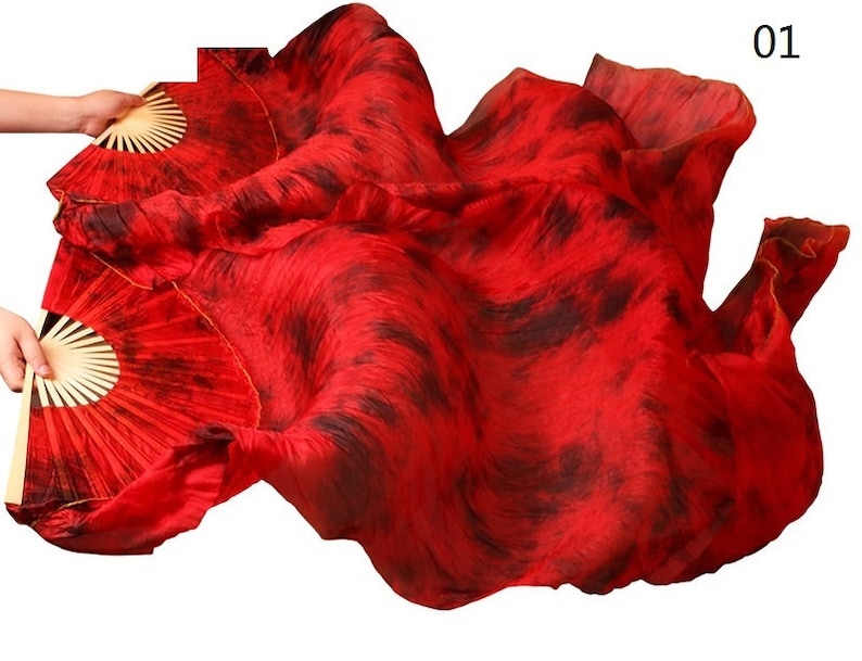 Belly Dance Costume,belly Dance Fan Veils,you Will Get 2fans,siza ...