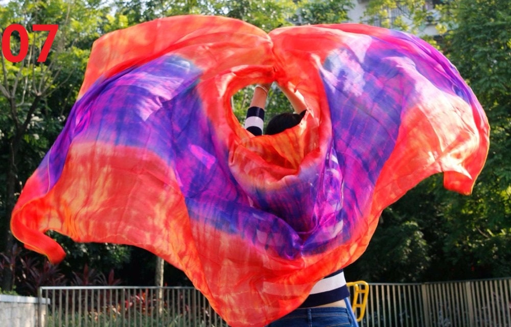 Real Silk Belly Dance Veil Cheap Dance Veilstari Perut | Etsy