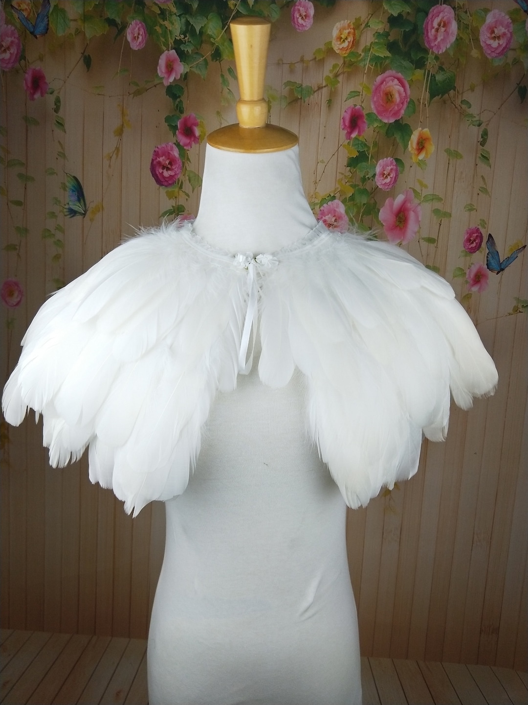 Deluxe White Feather Collar or Cape Fantasy Feather Collar - Etsy